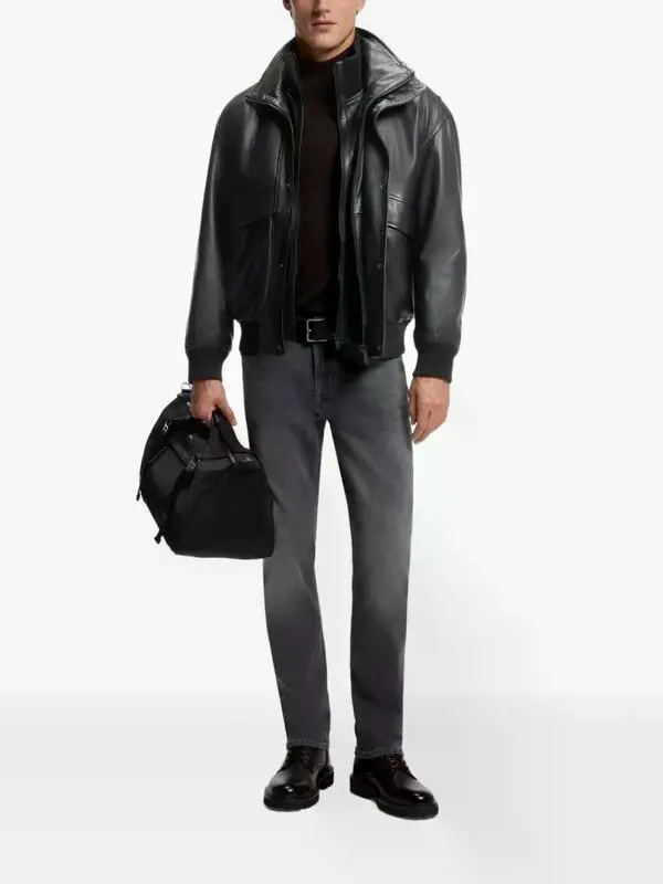 Hugo Grained-leather Boots