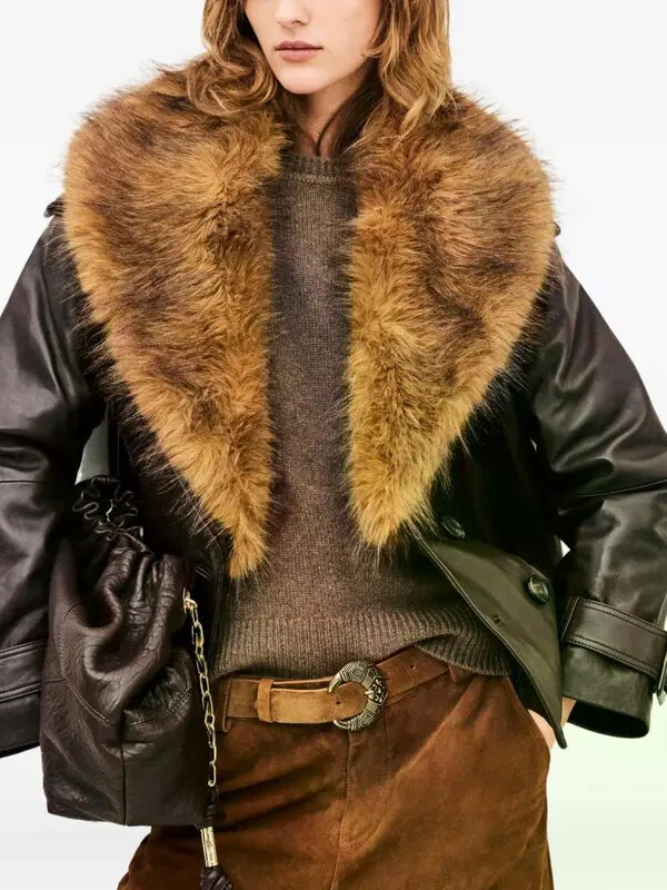 Ba&sh Naho Leather Jacket
