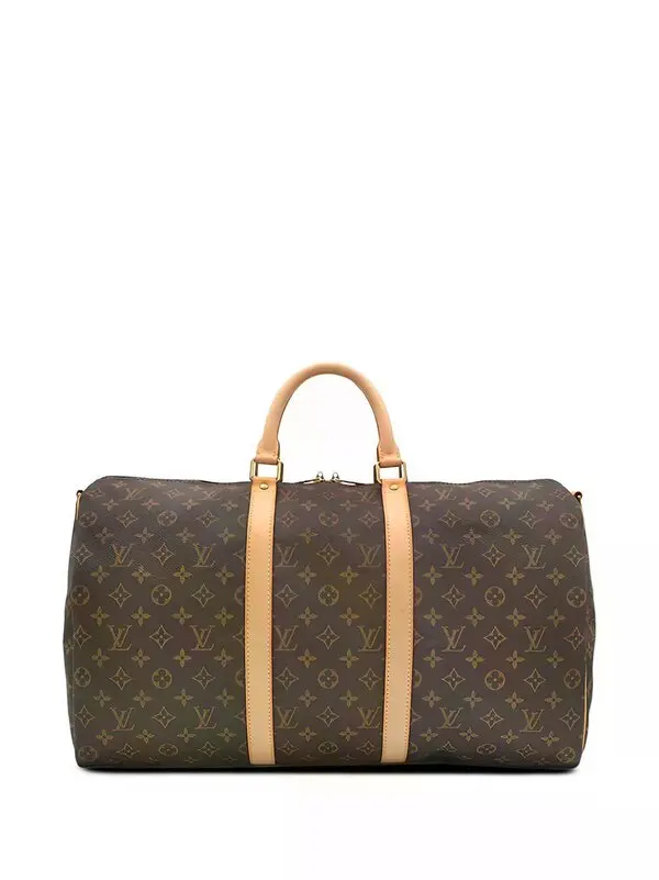 LOUIS VUITTON 2003 Monogram Keepall Bandouliere 50 Travel Bag