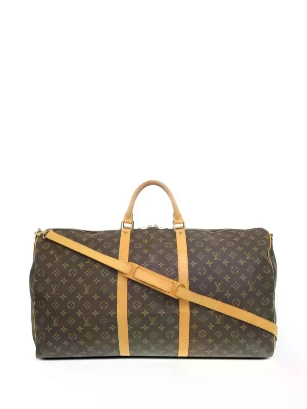 LOUIS VUITTON 1998 Monogram Keepall Bandouliere 60 Travel Bag