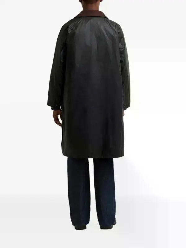 Barbour Waxed-cotton Corduroy-collar Coat
