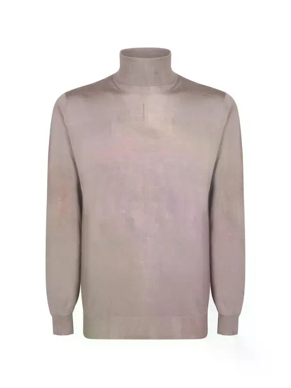 DELL'OGLIO Roll-neck Knitted Sweater - Neutrals
