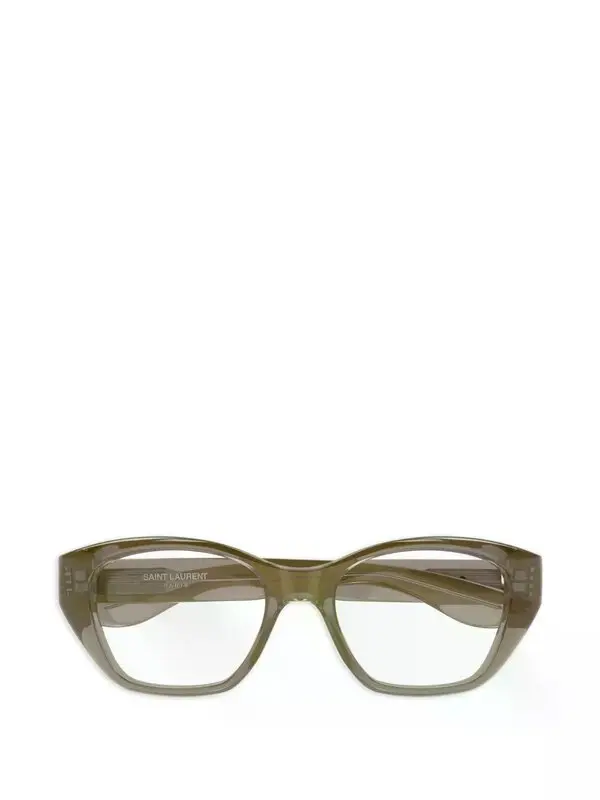 Saint Laurent Sl 924 Cat-eye Frame Glasses - Brown
