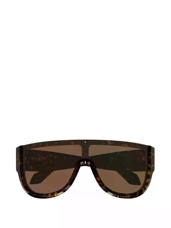 Alaïa Shield-frame Sunglasses - Brown