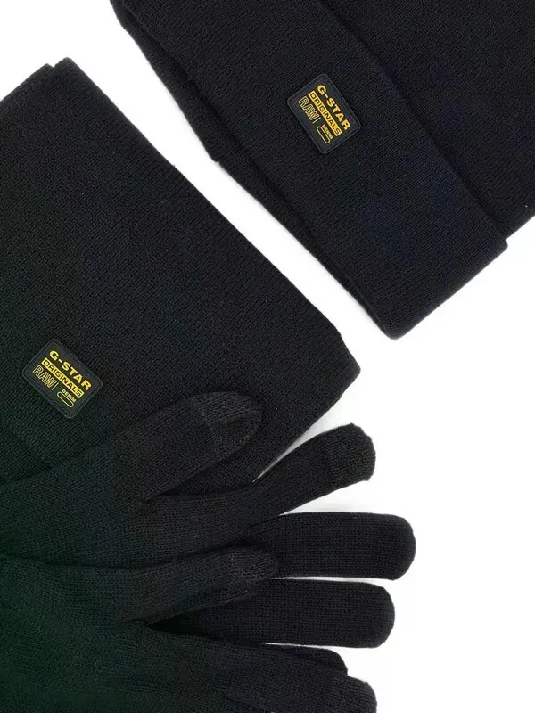 G-star Raw Logo-patch Knit Accessories Set