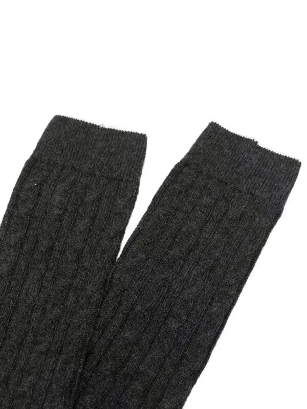 Eleventy Cable-knit Socks