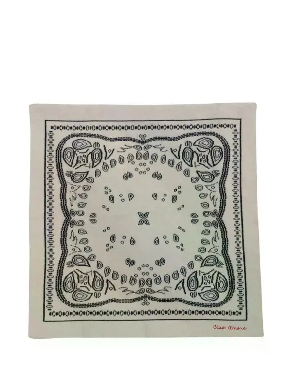 Giada Benincasa Mini Soho Paisley-print Wool Scarf - Grey