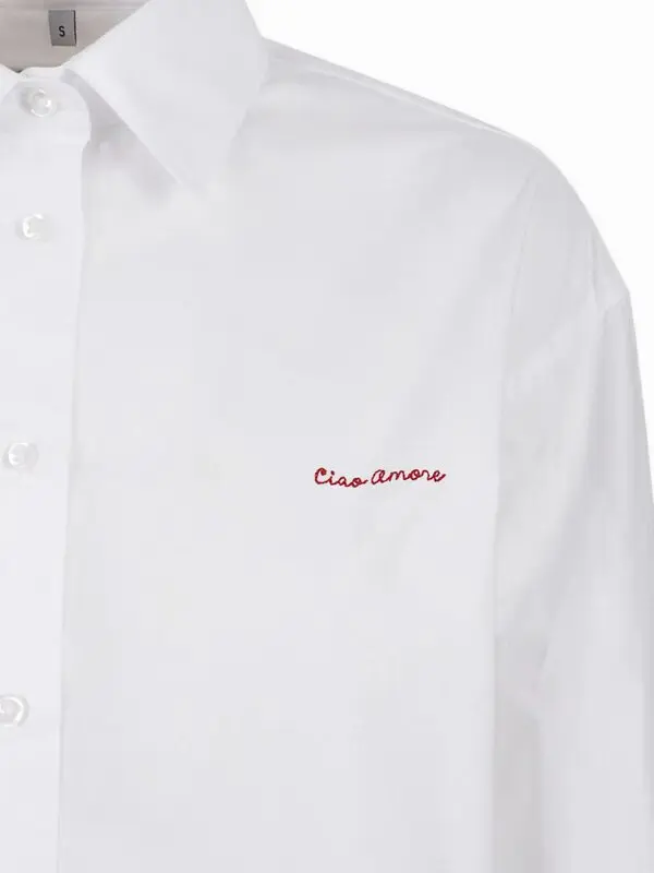 Giada Benincasa Ciao Amore Embroidered Shirt