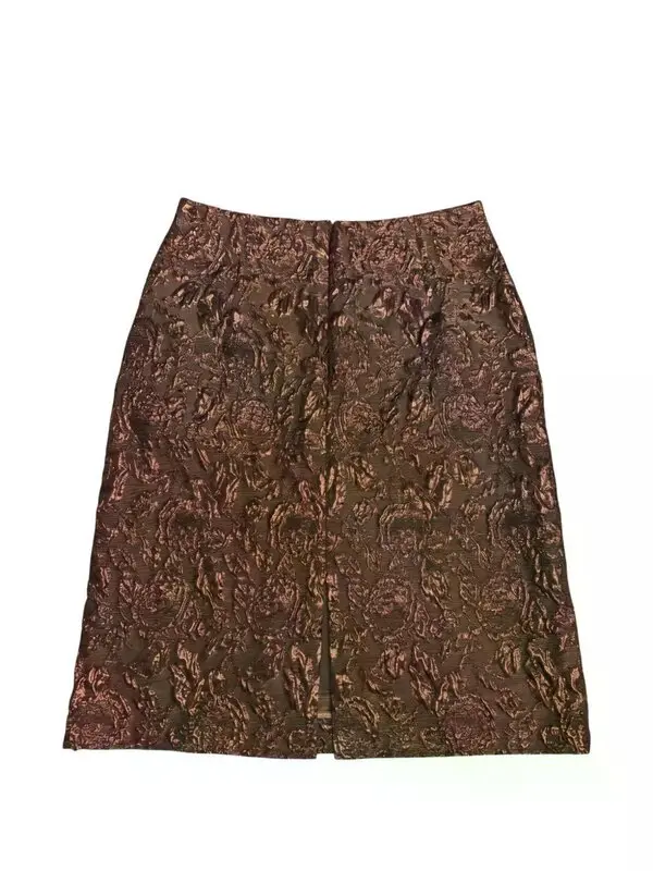 LUNATICA MILANO Floral-jacquard Pencil Mini Skirt