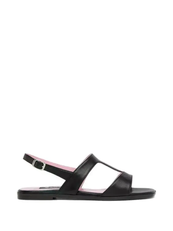 CAREL Roma Leather Sandals - Black