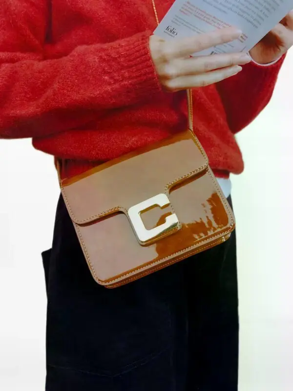 CAREL Mini Sorbonne Calf-leather Shoulder Bag - Brown