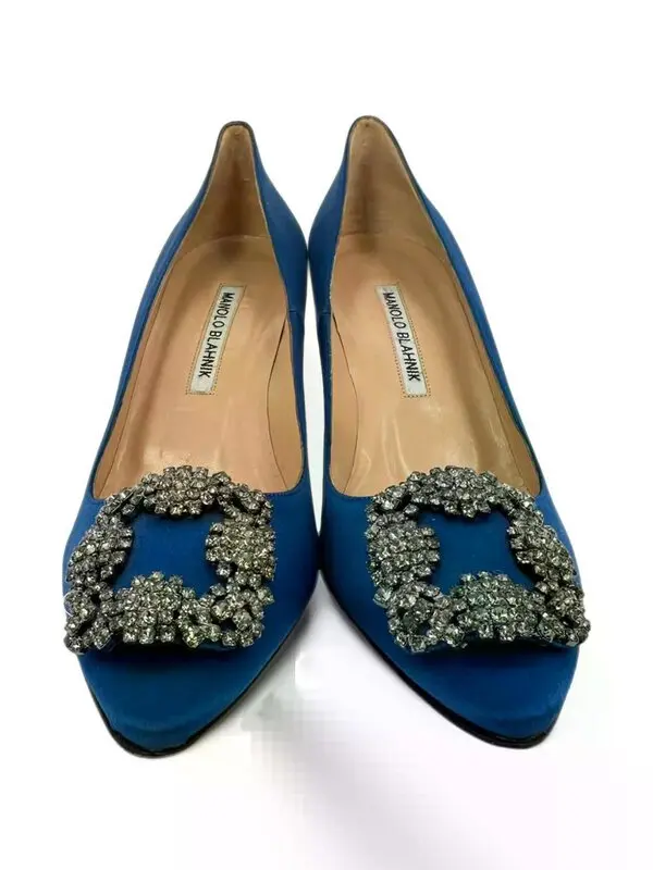 Manolo Blahnik Hangisi Embellished Pumps