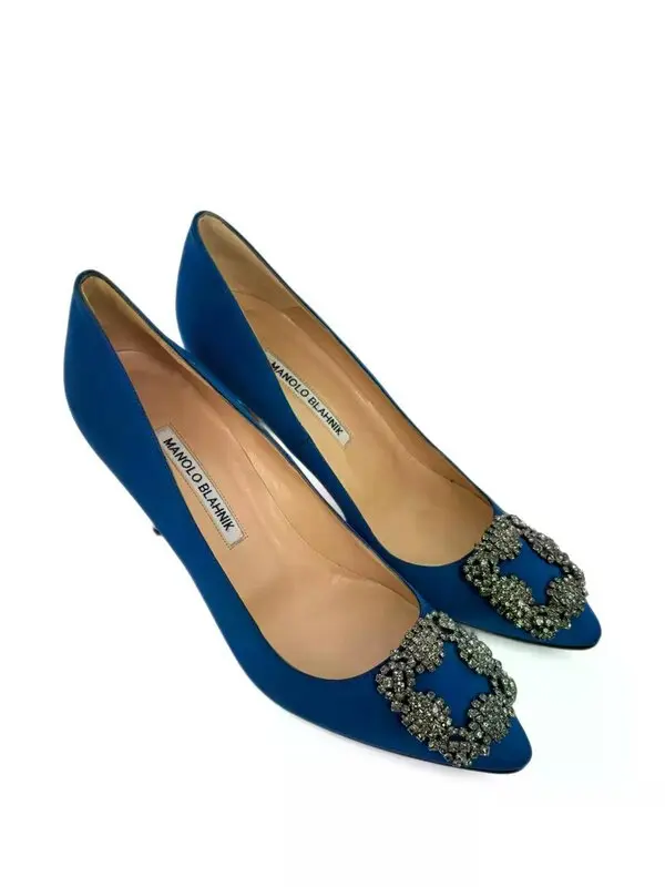 Manolo Blahnik Hangisi Embellished Pumps