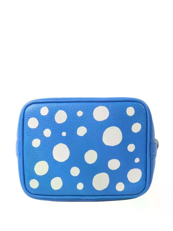 LOUIS VUITTON X Yayoi Kusama 2023 Nano Noe Monogram Empreinte Bucket Bag - Blue