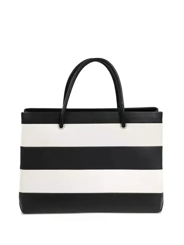 Moschino Couture Logo-print Leather Tote Bag - Black