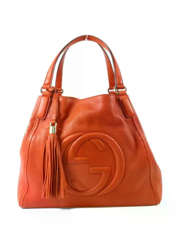 Gucci Soho Tassel Shoulder Bag - Orange