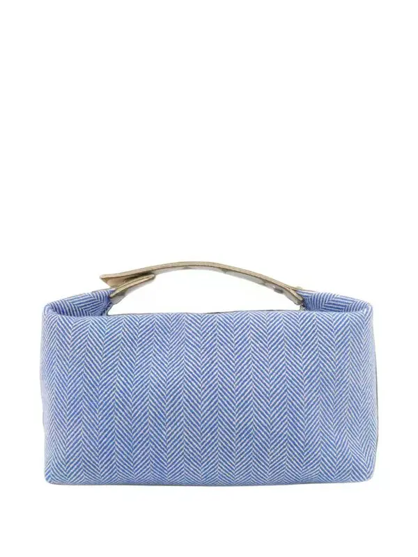 Hermès Animaux Blocks Herringbone Tote Bag