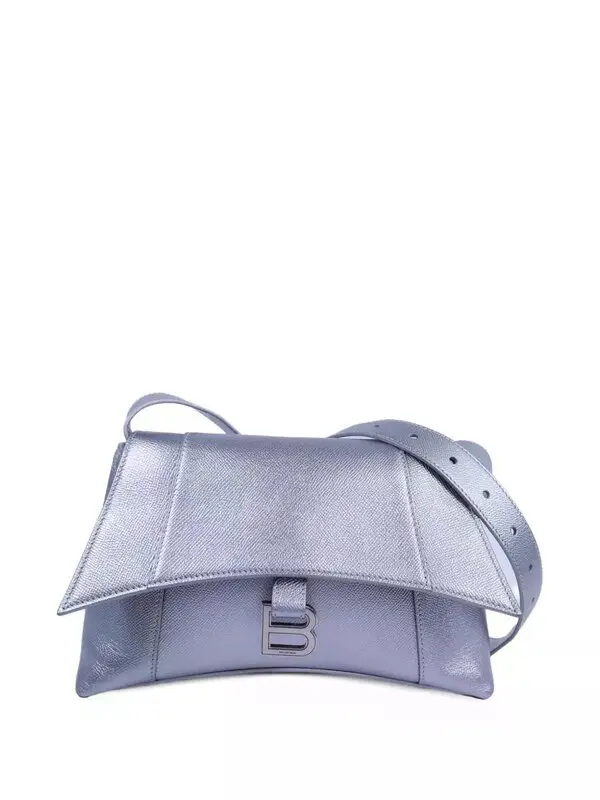 Balenciaga Small Downtown Shoulder Bag - Silver