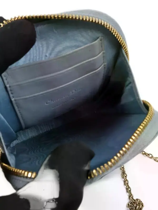 Dior Call'in Cannage Quilted Crossbody Bag - Blue