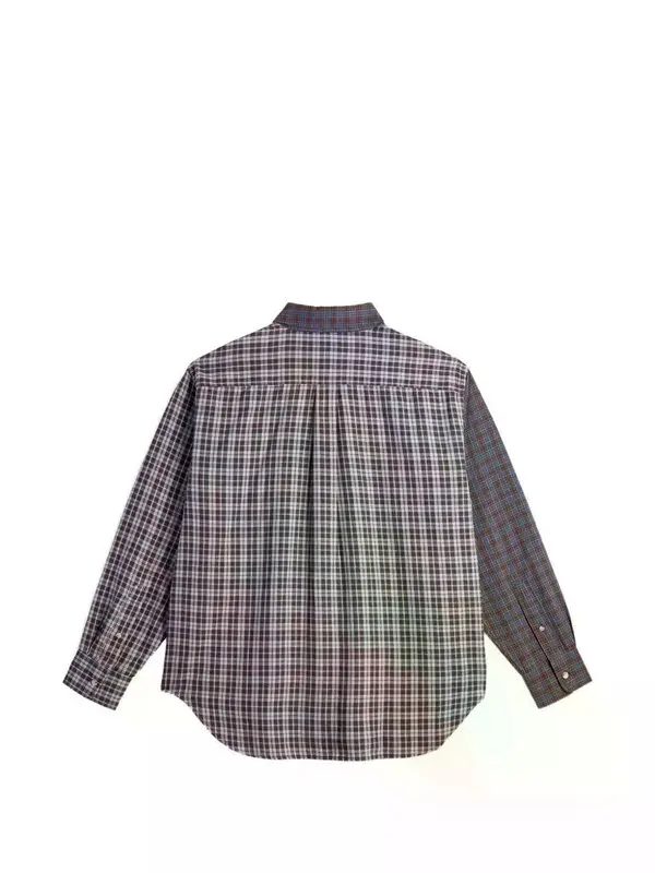 POLAR SKATE CO Ben Ls Violin Panelled Checked Shirt
