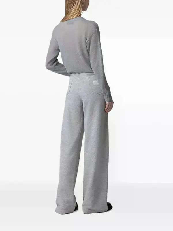 GAELLE PARIS Belted Logo-patch Track Pants