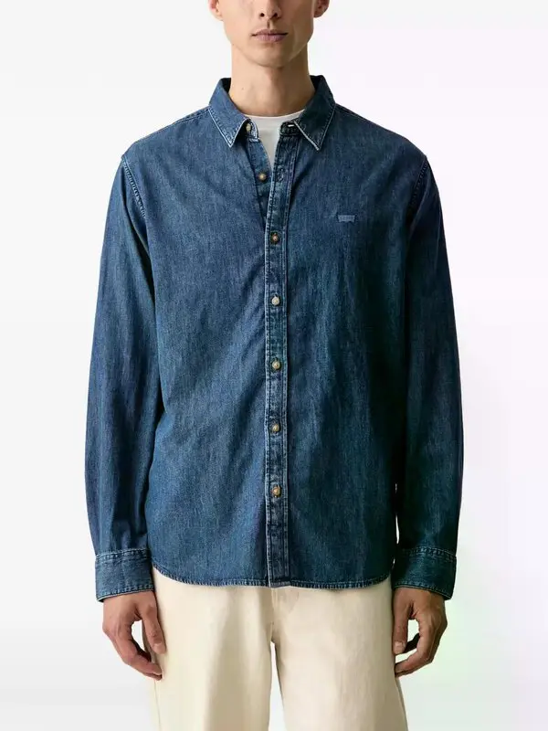 LEVI'S Logo-embroidered Denim Shirt