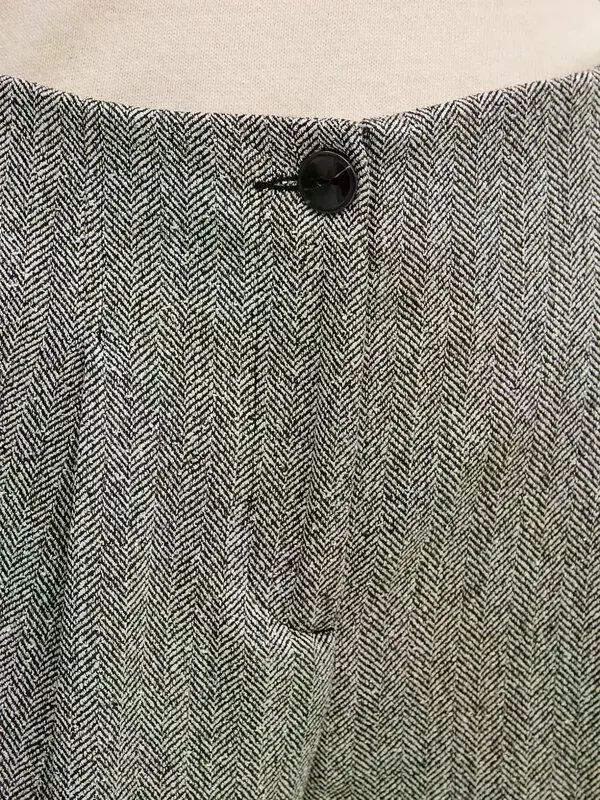 Sisley Herringbone Wide Trousers