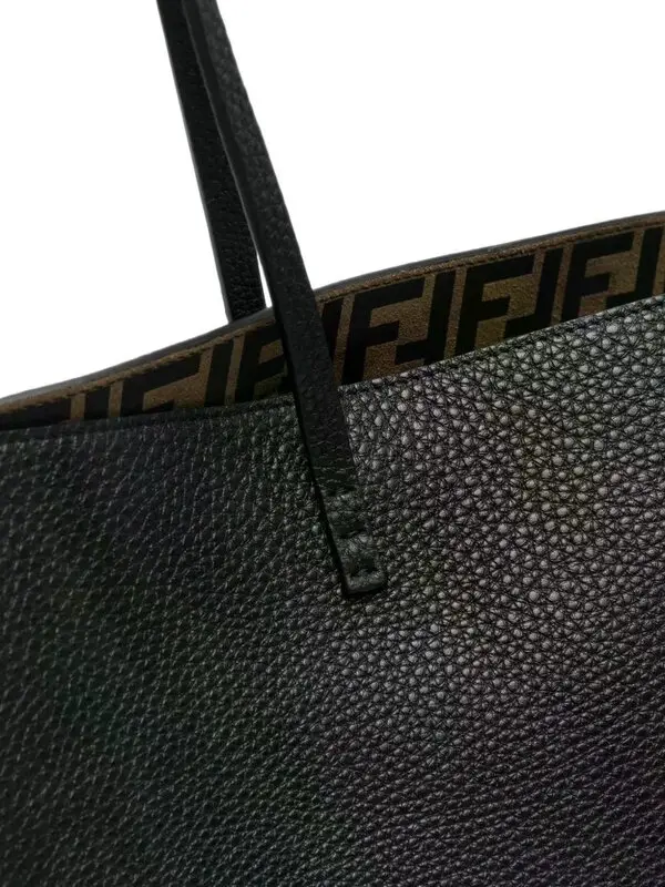 Fendi Large Roll Leather Tote Bag