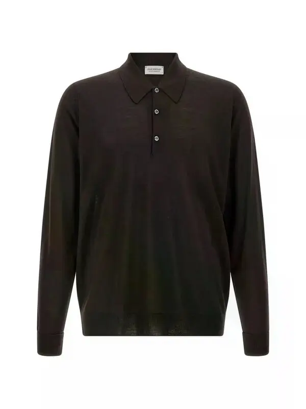 John Smedley Dorset Long-sleeved Polo Shirt
