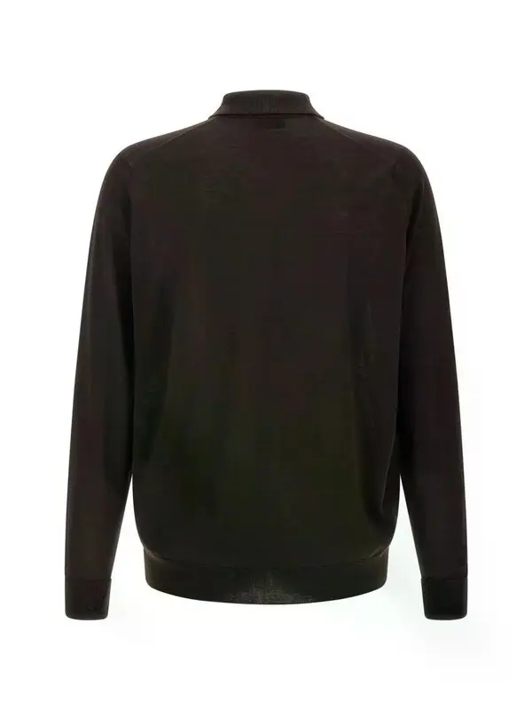 John Smedley Dorset Long-sleeved Polo Shirt