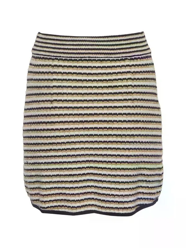 Maje Striped-pattern Mini Skirt