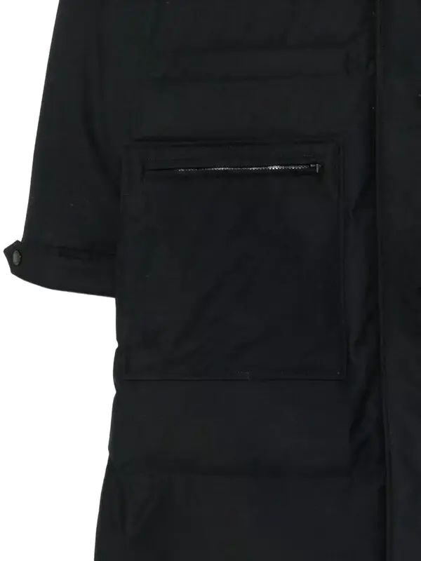 YVES SALOMON Shearling-collar Quilted Coat