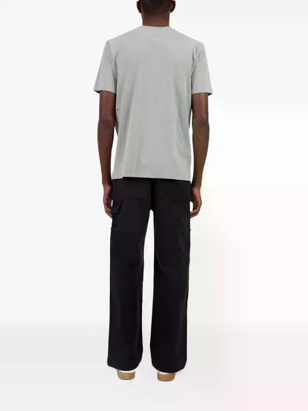 A.p.c. Logo-print Cotton T-shirt - Grey