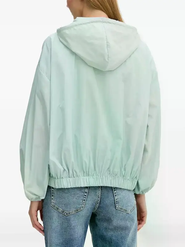 BENETTON Drawstring-hooded Elasticated-hem Jacket