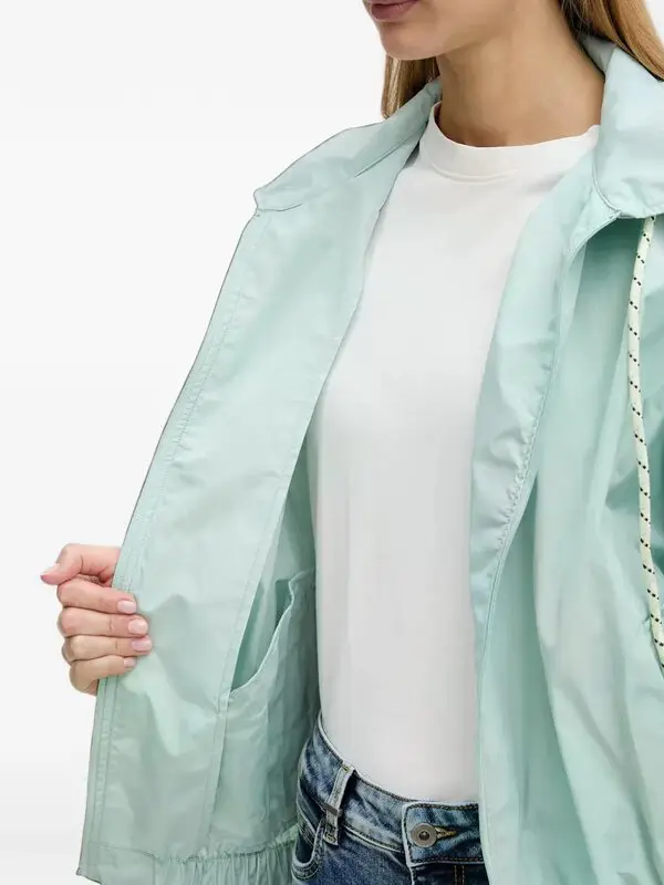 BENETTON Drawstring-hooded Elasticated-hem Jacket