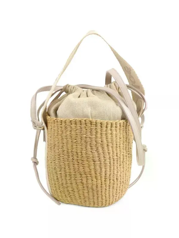 Chloé Small Woody Bucket Bag - Neutrals