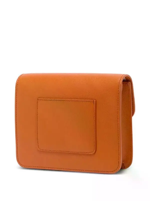 CAREL Mini Sorbonne Grained Calf Leather Shoulder Bag - Orange