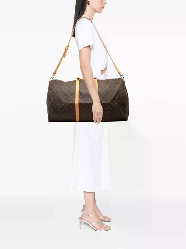 LOUIS VUITTON 2000 Monogram Keepall Bandouliere 60 Travel Bag