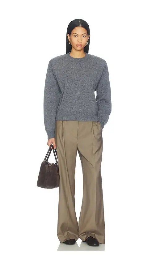 RÓHE Statement Shoulder Crewneck Sweater