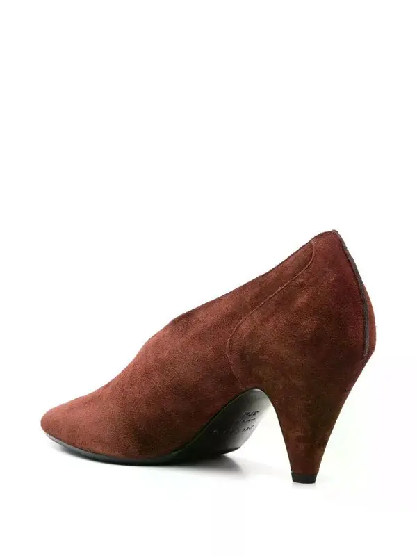 DEL CARLO Suede Lace-up Pumps