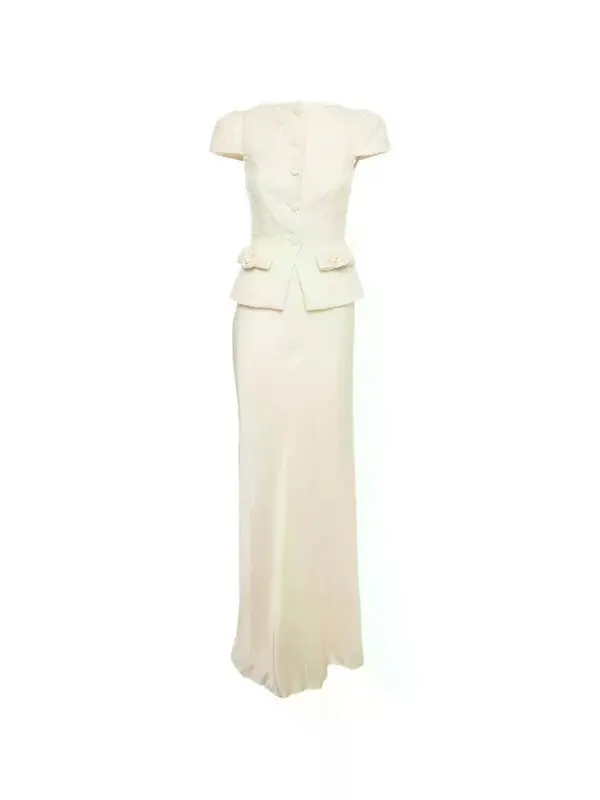 SELF-PORTRAIT Bow-detail Maxi Dress