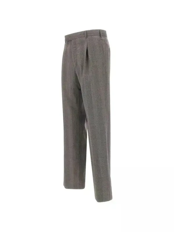 PT TORINO Quindici Herringbone-pattern Trousers