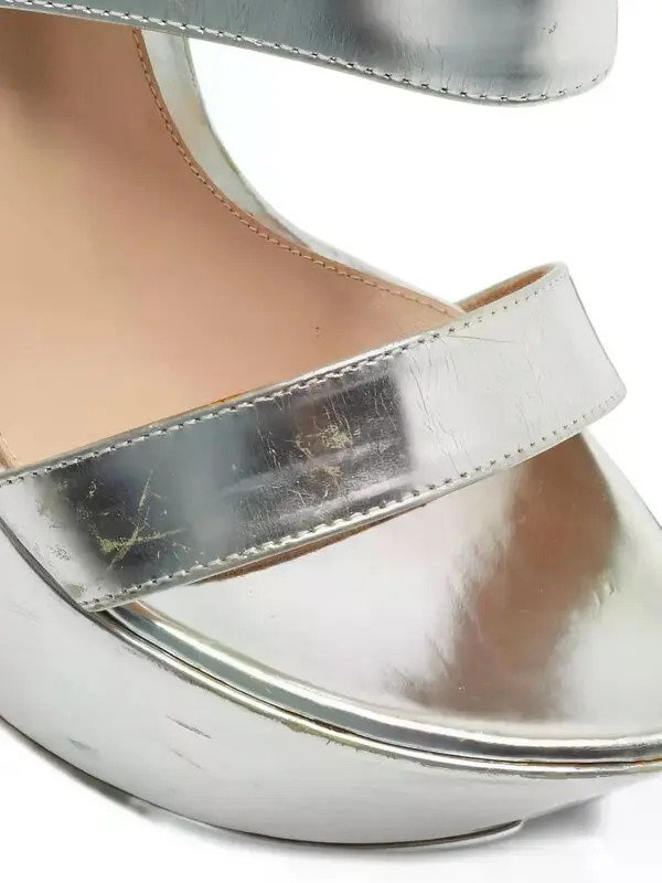 GIANVITO ROSSI Nikki Platform Wedge Sandals