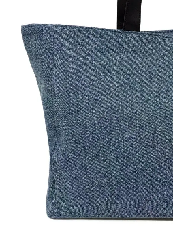 Karl Lagerfeld Logo-print Denim Tote Bag