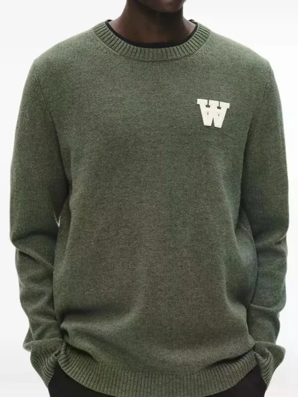 Wood Wood Wwtay Logo-patch Sweater