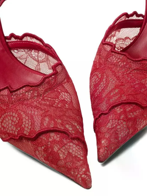 JIMMY CHOO Faiz Lace-overlay Pumps