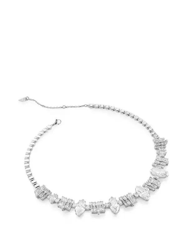 Guess Chandelier Crystal-embellished Necklace - Silver