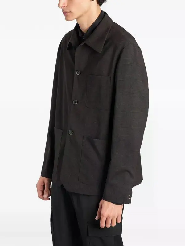 Barena Venezia Check-pattern Patch-pocket Shirt Jacket