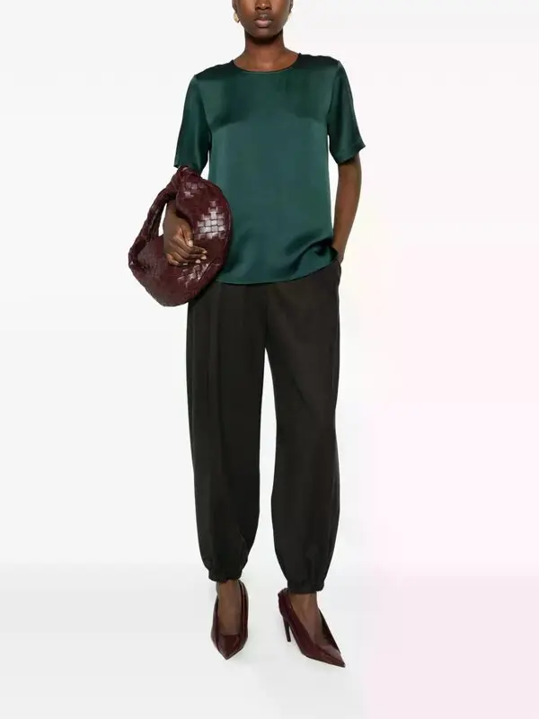 Antonelli Firenze Duchamp Satin-finish Short-sleeve T-shirt - Green