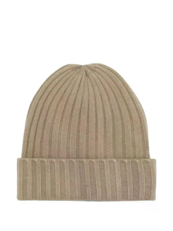 V VON GOAT Ribbed-knit Cashmere Beanie Hat